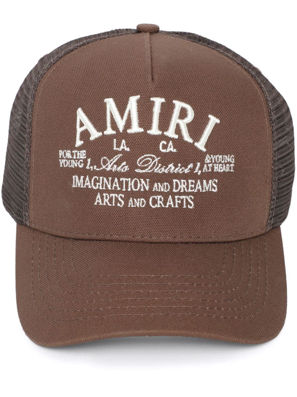 Amiri Arts District Trucker Hat - Brown | Editorialist