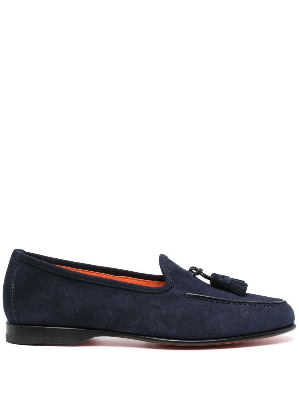 Santoni Tassel-Detail Suede Loafers - Blue - 31% Off  display picture 3