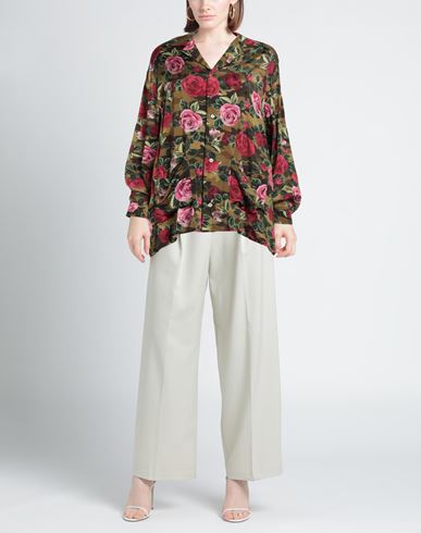 PALM ANGELS PALM ANGELS Floral Print Satin Shirt