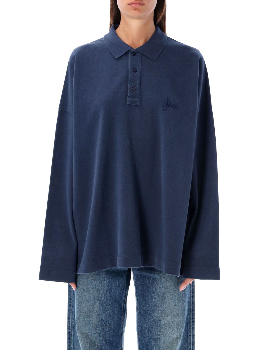 J.W. Anderson X Apc Murray Polo Shirt In Marine - 56% Off