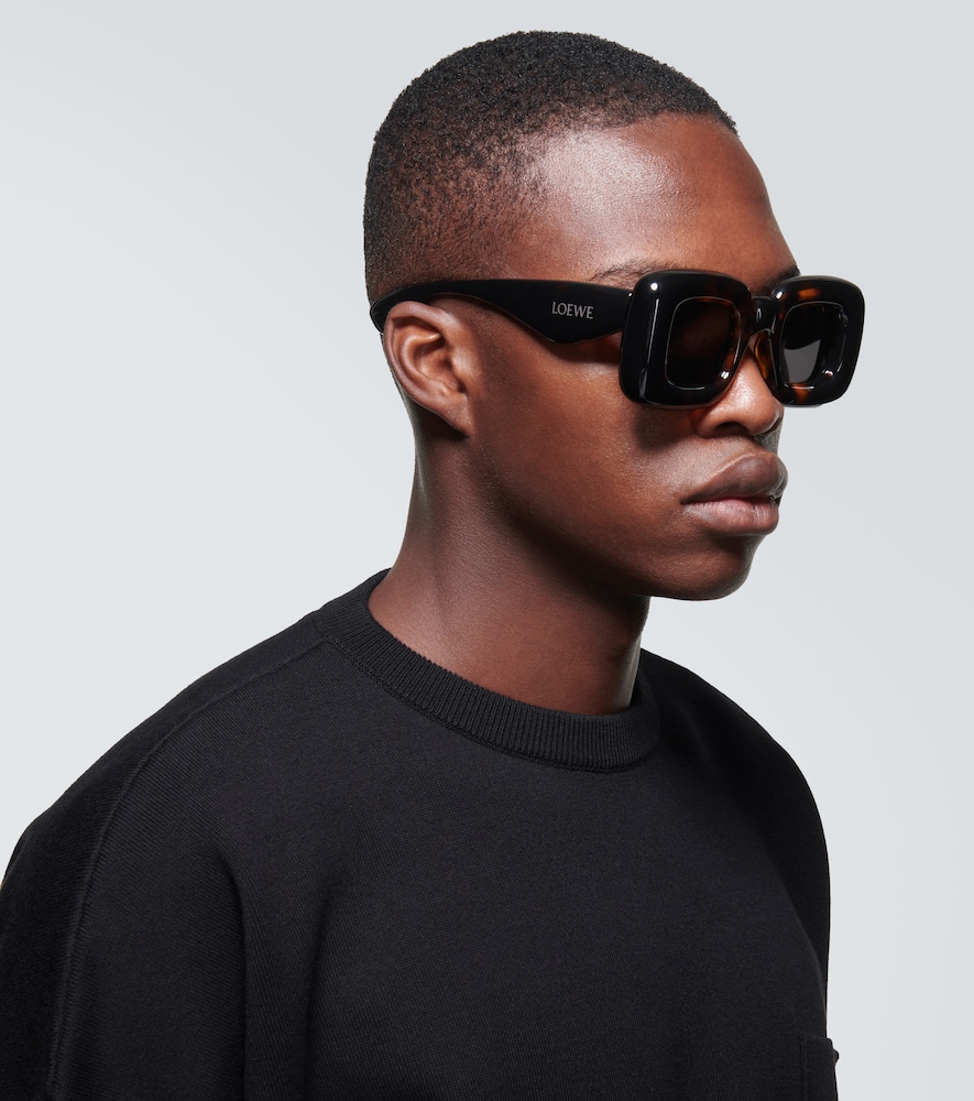 Loewe Inflated Square Sunglasses In Black - 30% Off  display picture 3