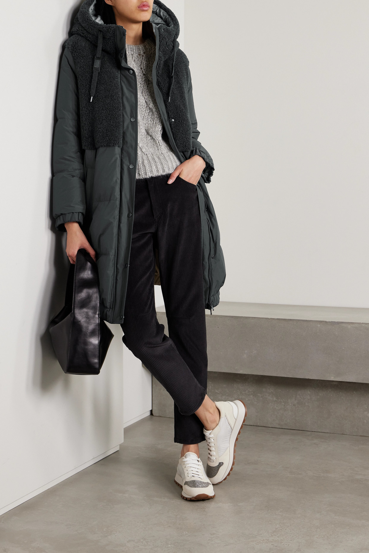 BRUNELLO CUCINELLI Brunello Cucinelli Hooded Quilted Shell Coat