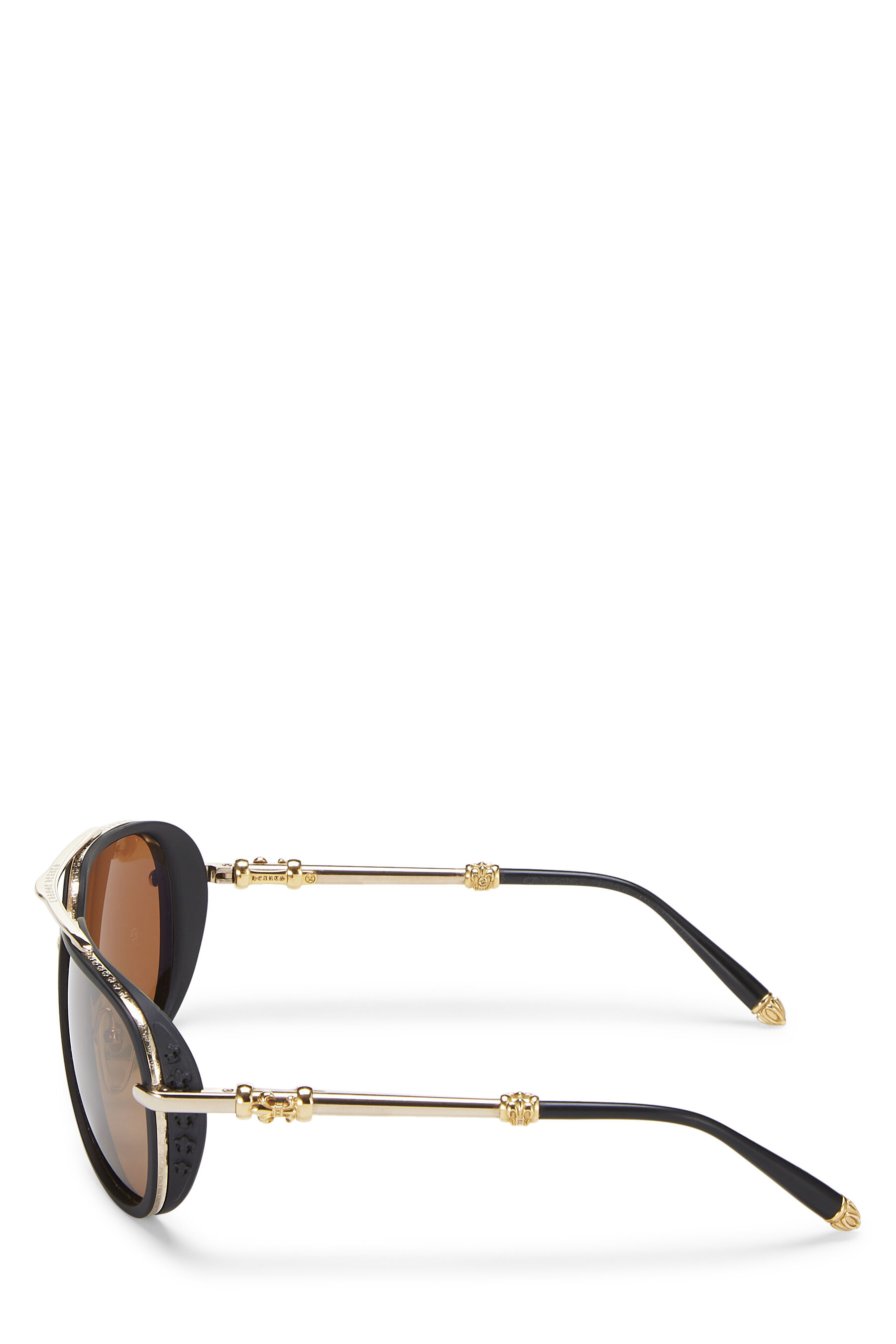Chrome Hearts Aviator Jackwacker Ii Sunglasses - Brown 