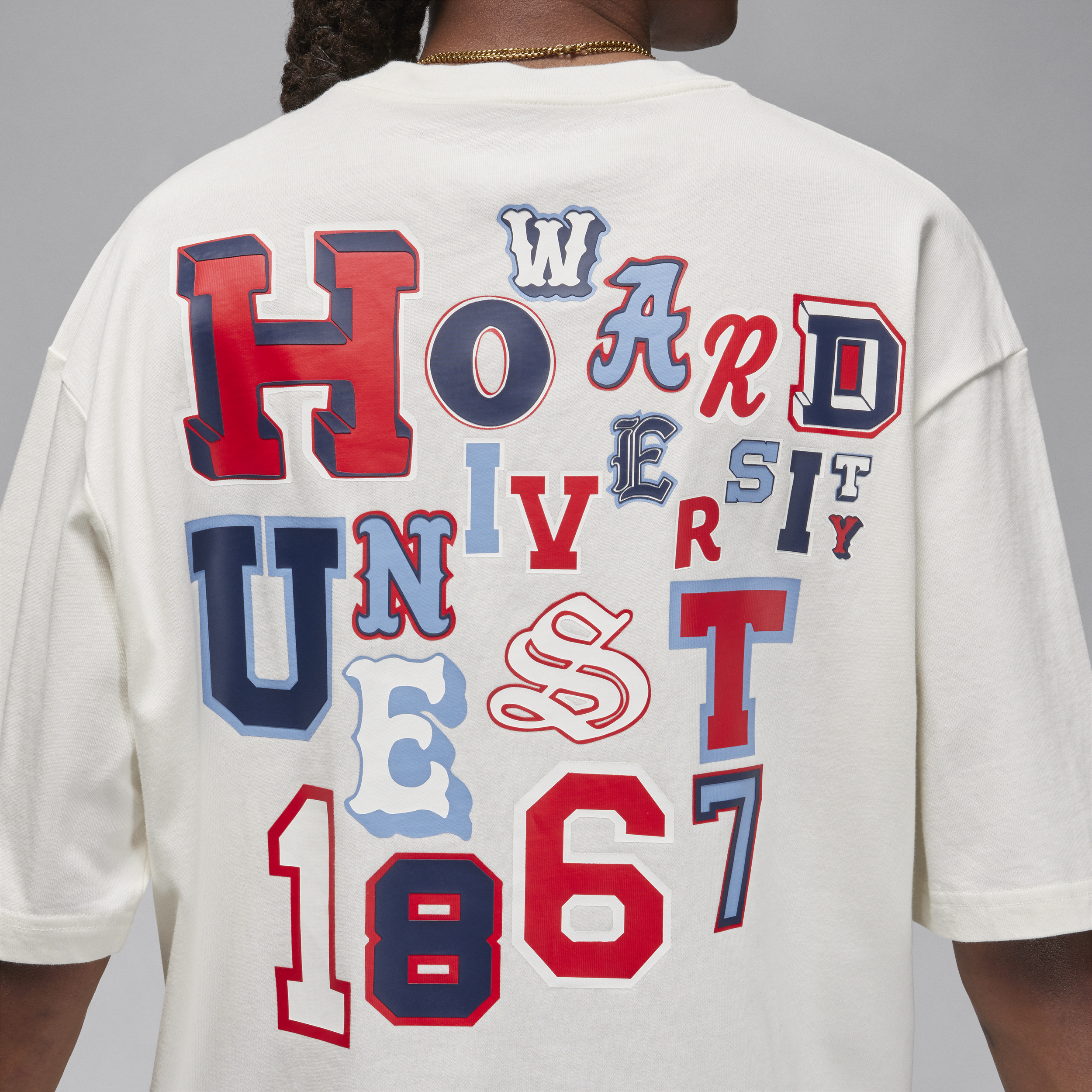 Jordan X Howard University Graphic T-Shirt In White - 33