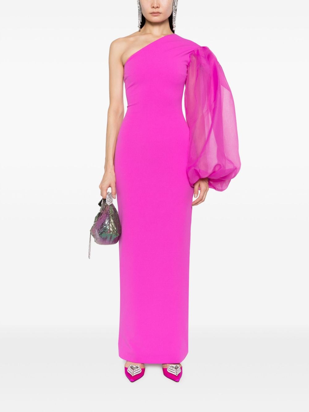 SOLACE LONDON Solace London Hudson One-Shoulder Gown
