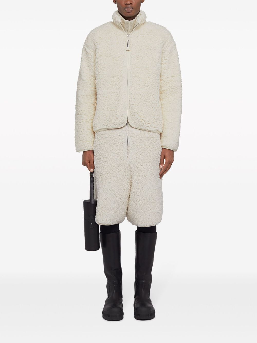 JIL SANDER Jil Sander Textured Cotton Shorts