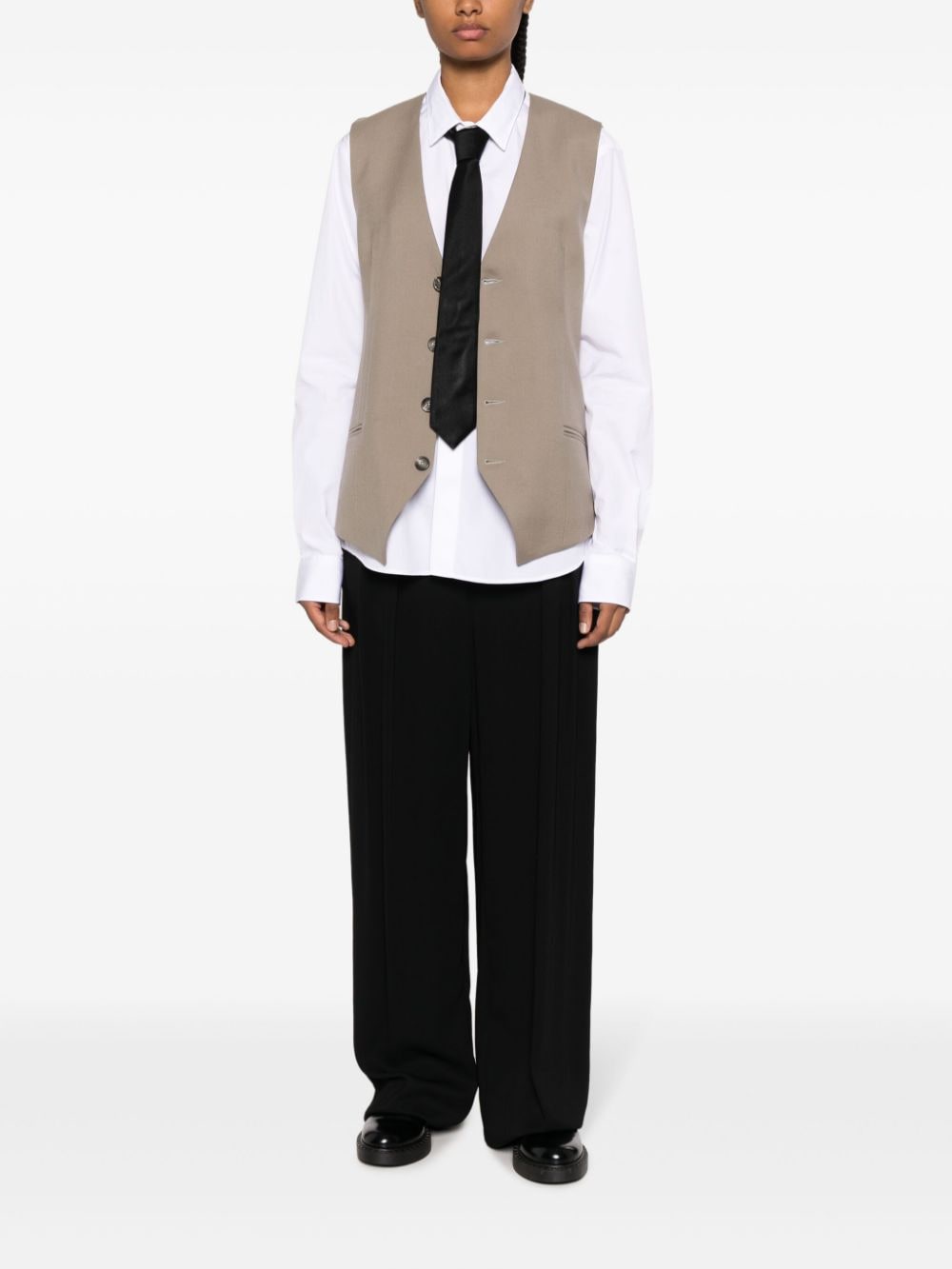 AMI V-Neck Virgin Wool Waistcoat