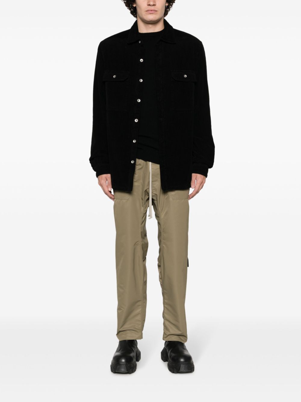 RICK OWENS Corduroy Cotton Shirt Jacket