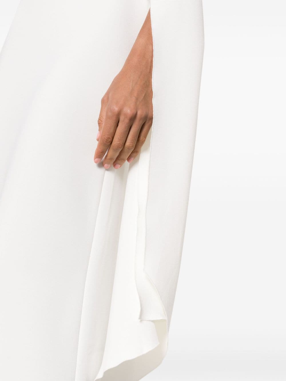 Solace London The Arden Draped Maxi Dress In White - 69% Off | Editorialist