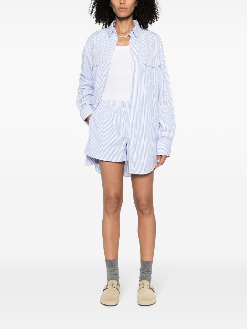 WARDROBE.NYC WARDROBE.NYC Striped Cotton Shirtdress