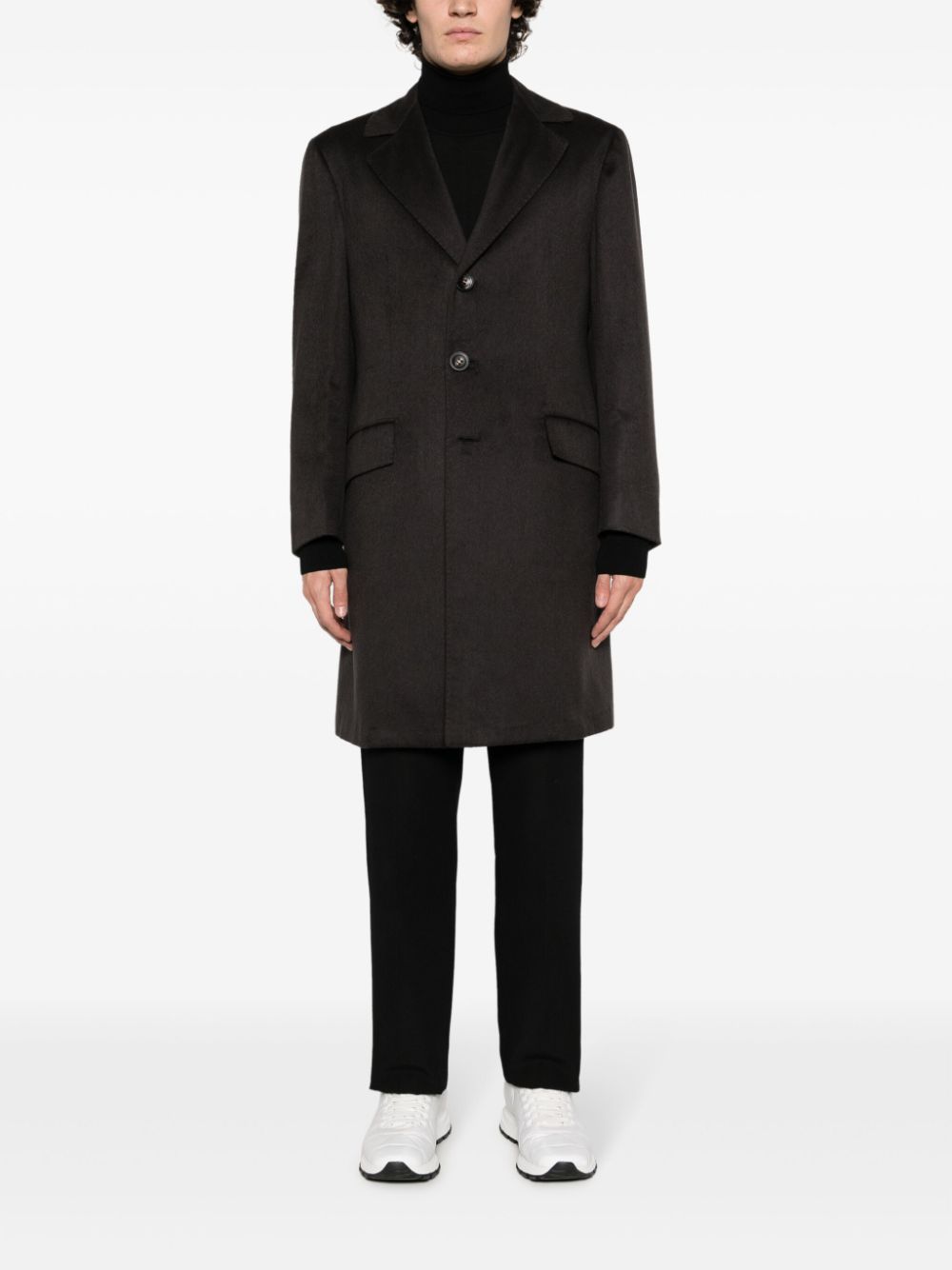 KITON Notched-Lapels Midi Coat