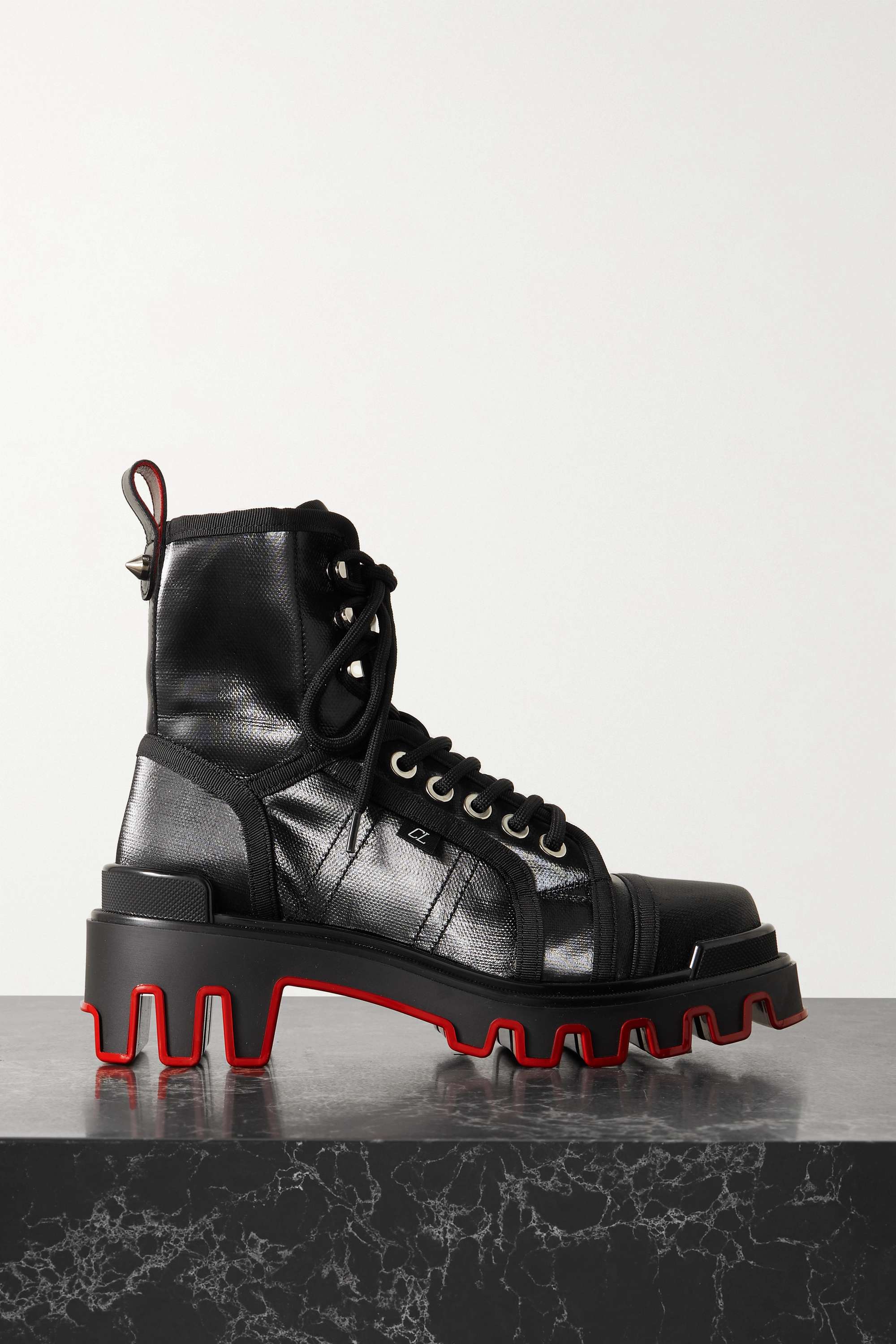 Christian Louboutin Panaroot Dune 40 Coated Cotton-Canvas Christian Louboutin Panaroot Dune 40 Coated Cotton-Canvas