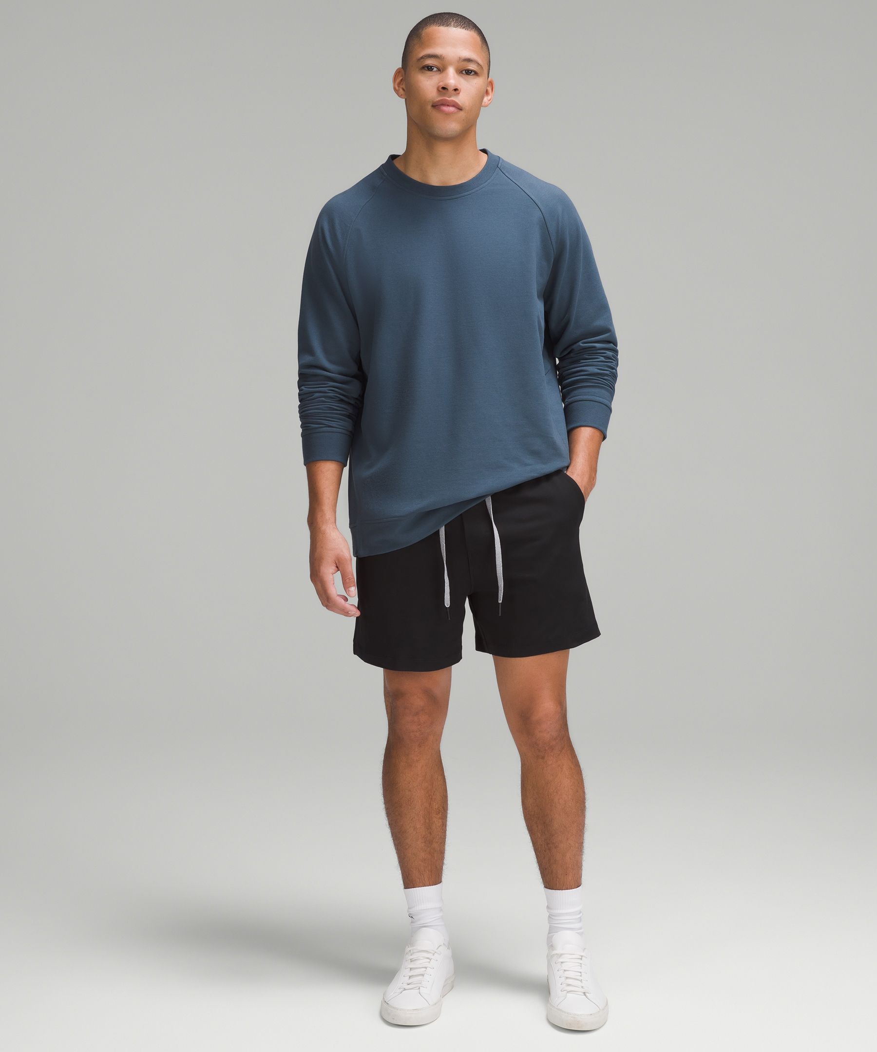 Lululemon Soft Jersey Short 5 - Heathered Rainforest Green