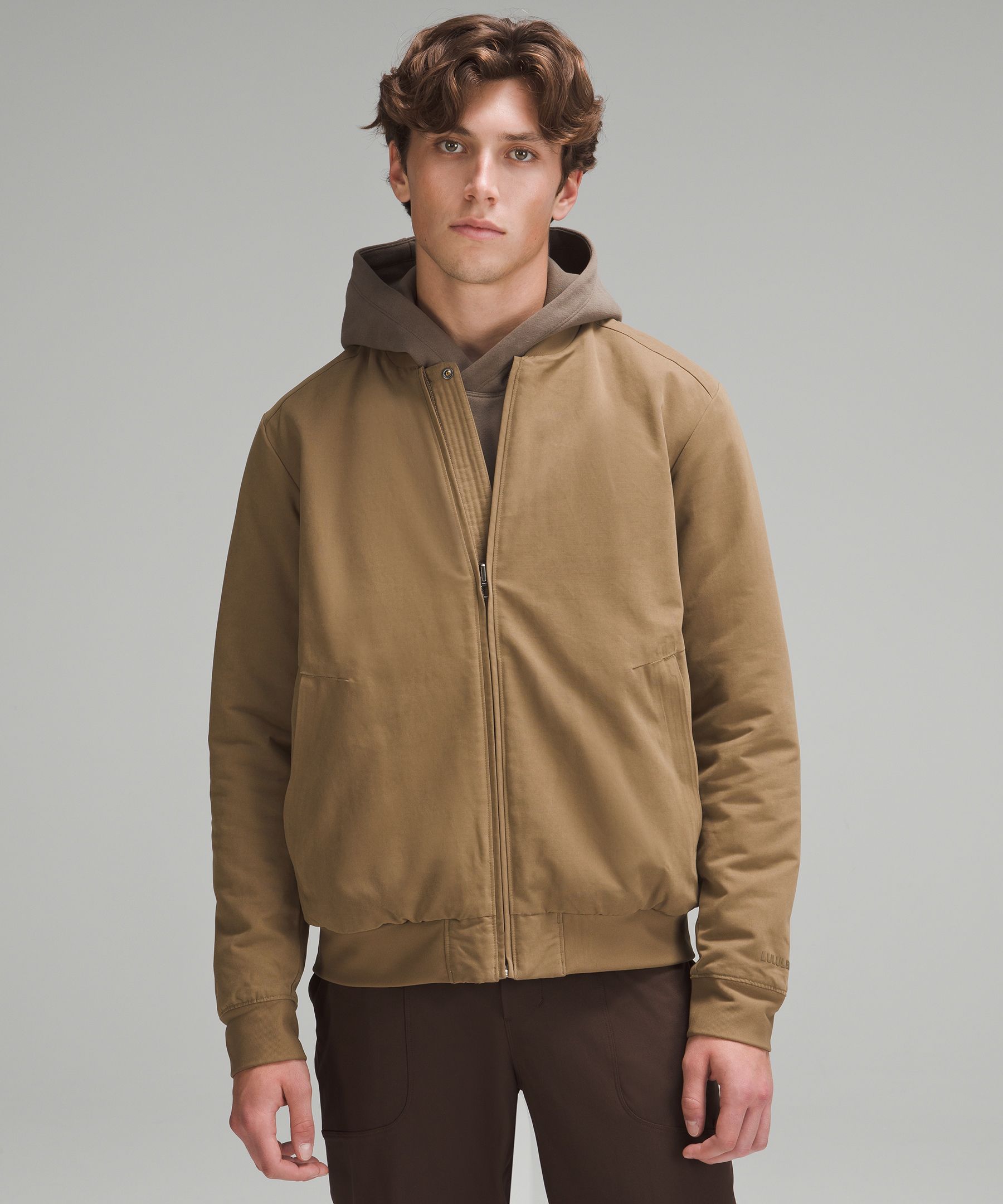 Lululemon Switch Over Bomber Jacket Cotton Blend - Artifact