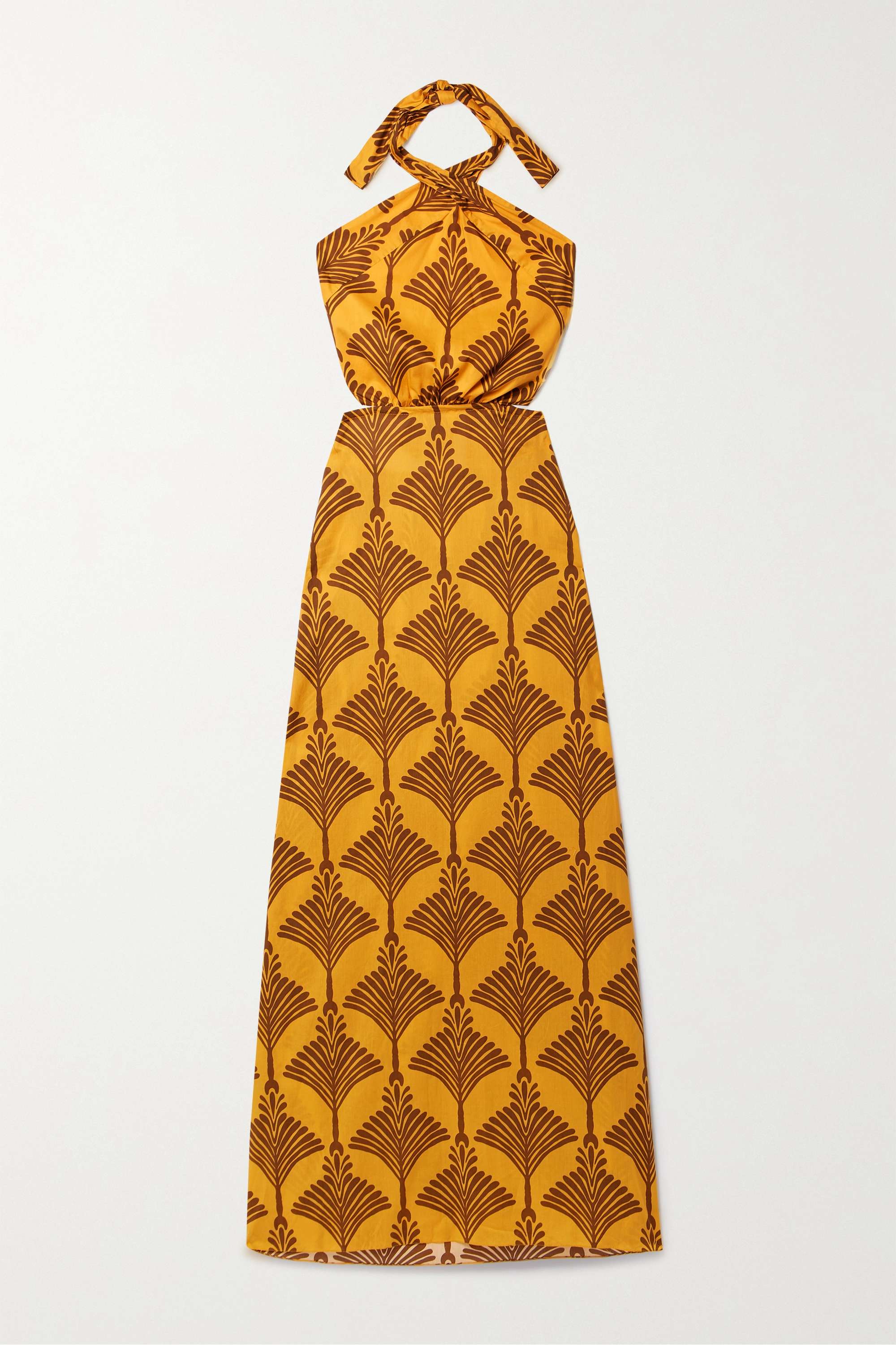 Johanna Ortiz Net Sustain Lake Nakuru Printed Maxi Dress - Saffron | Editorialist Johanna Ortiz Net Sustain Lake Nakuru Printed Maxi Dress - Saffron | Editorialist