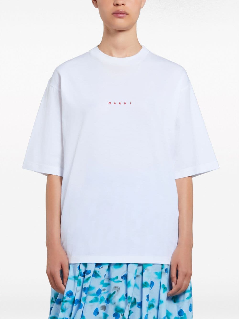 MARNI Marni Logo-Print Cotton T-Shirt