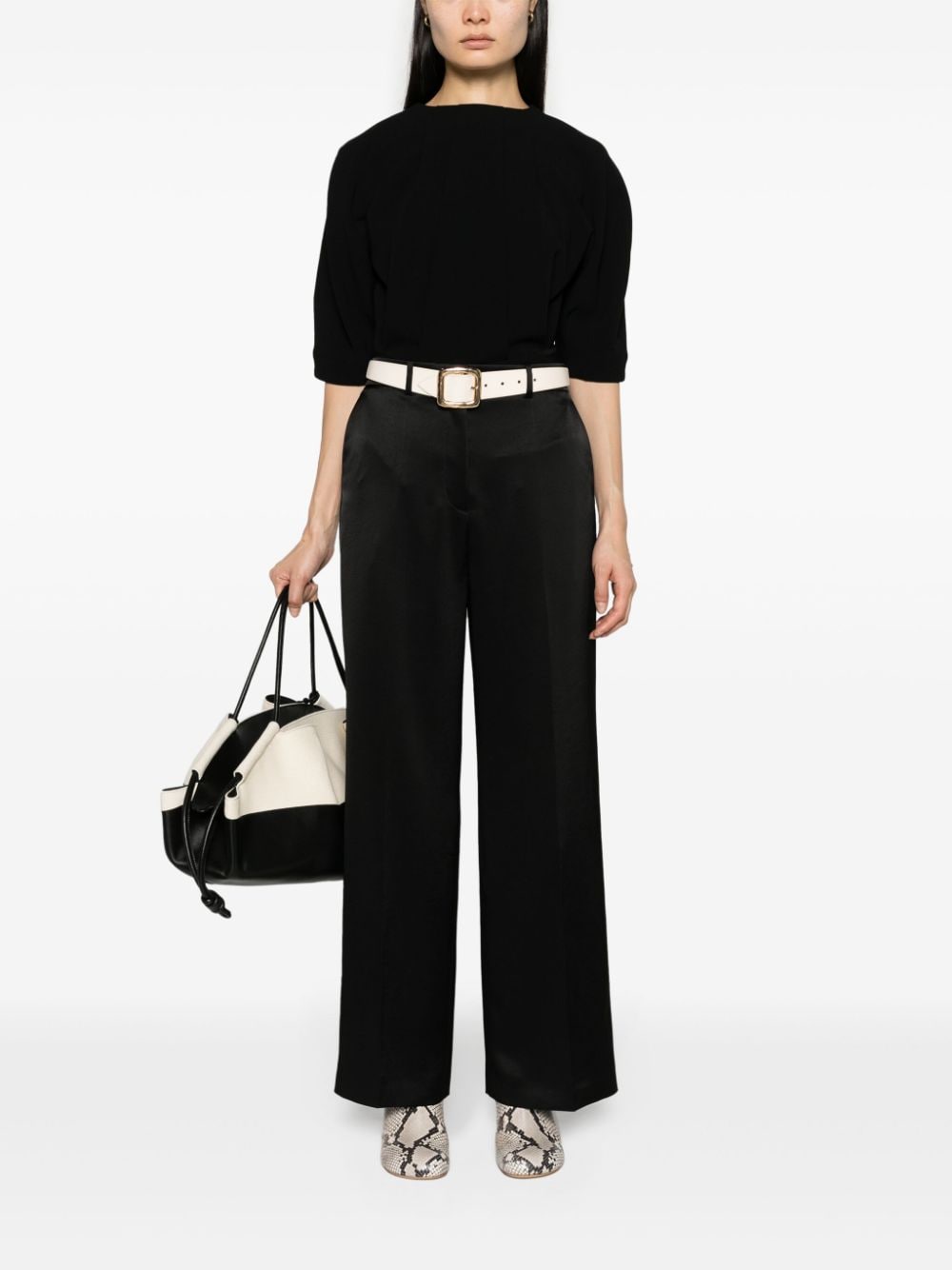 LANVIN Lanvin Satin-Finish Straight-Leg Trousers