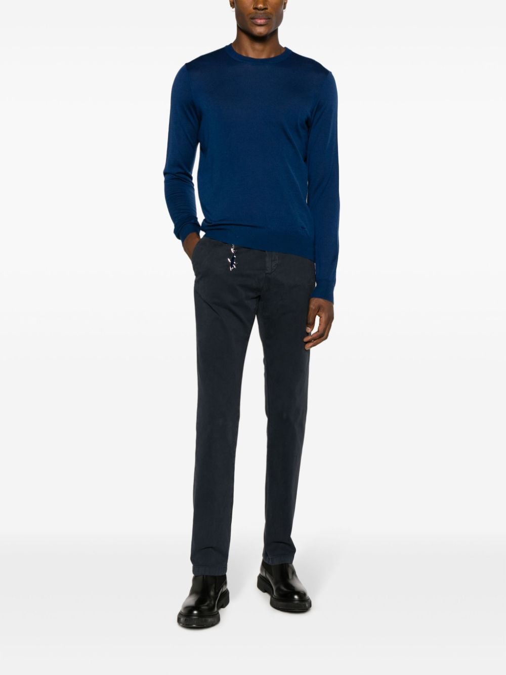 PAUL & SHARK logo-charm cotton chinos