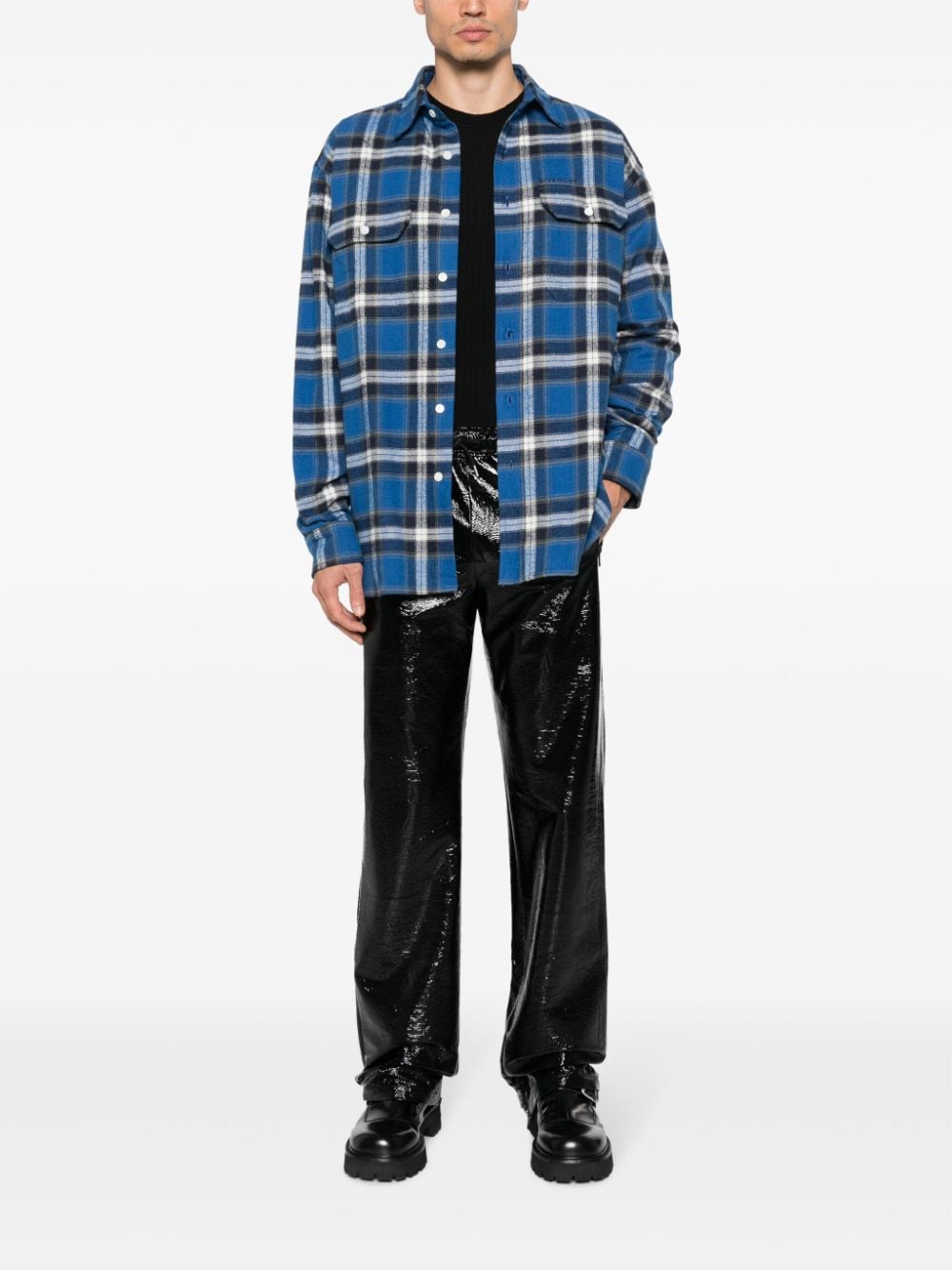 COURREGES Courrèges High-Shine Straight-Leg Trousers