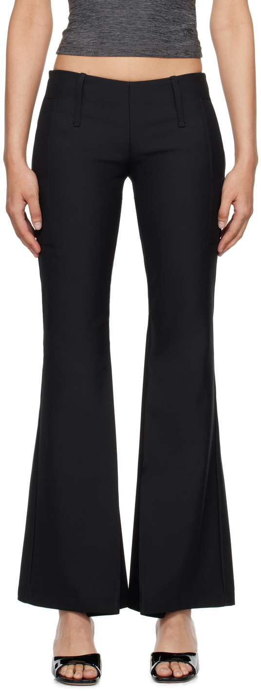 Fax Copy Express V-Line Trousers In Black - 55% Off | Editorialist