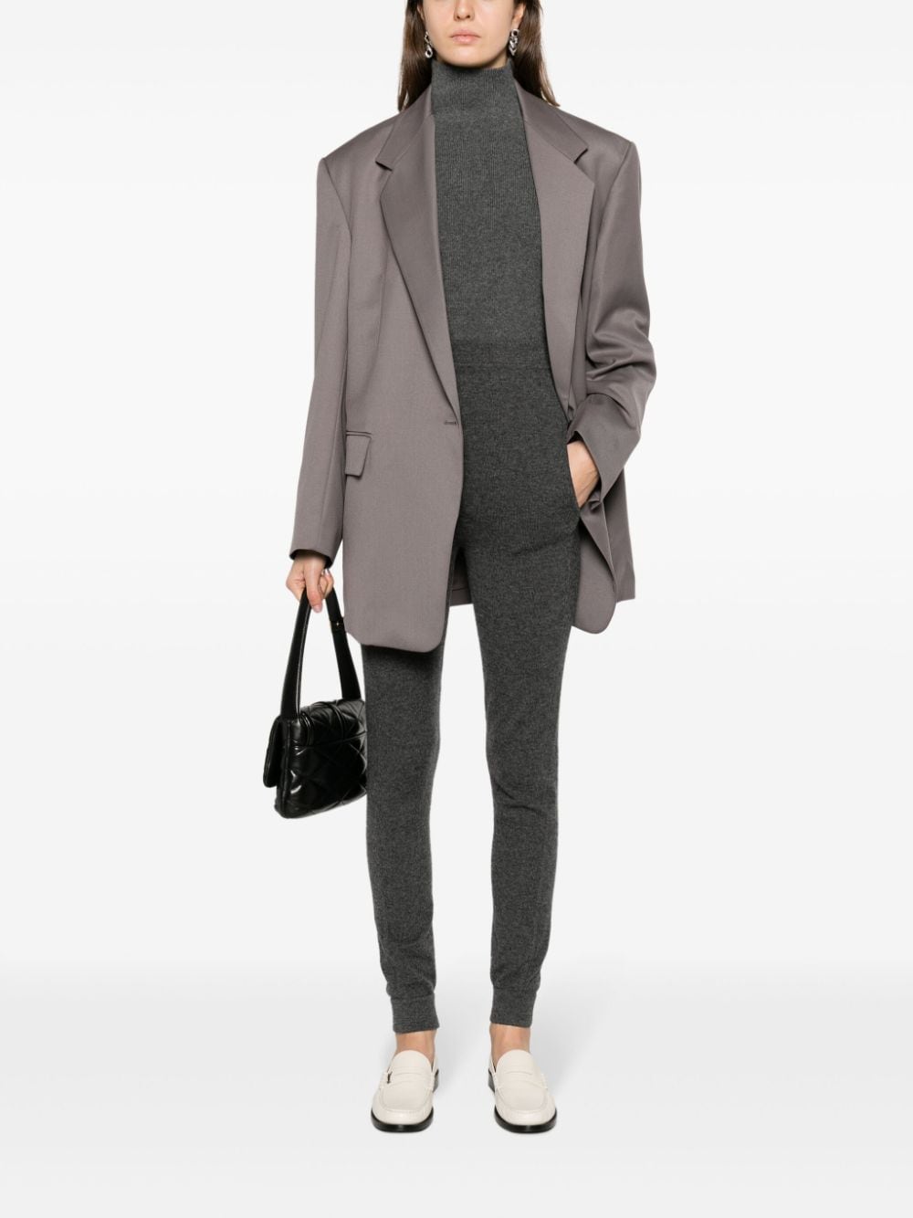 SAINT LAURENT high-waisted cashmere leggings