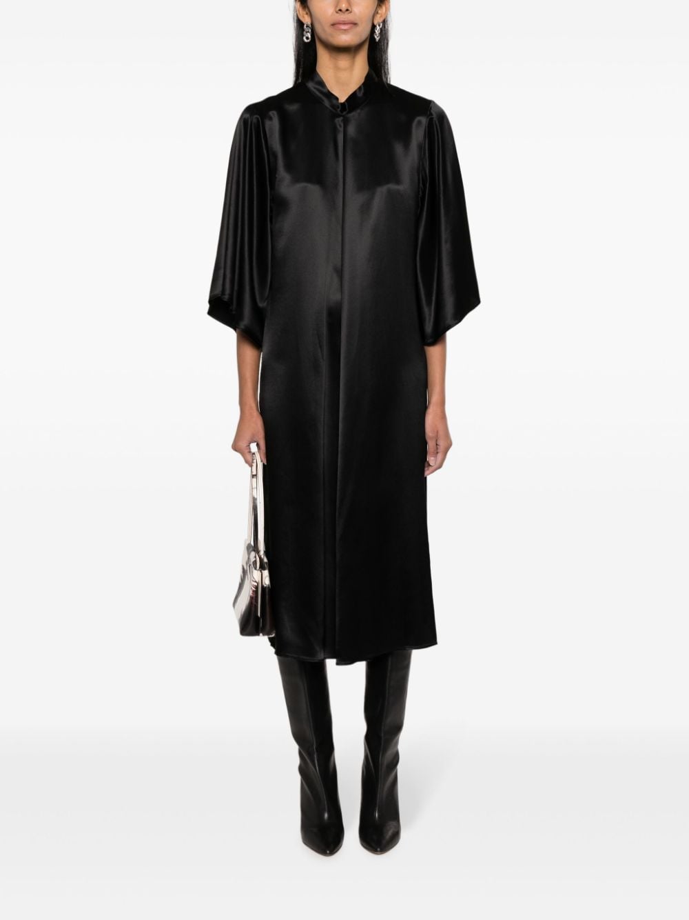 FORTE_FORTE Forte Forte satin shift midi dress