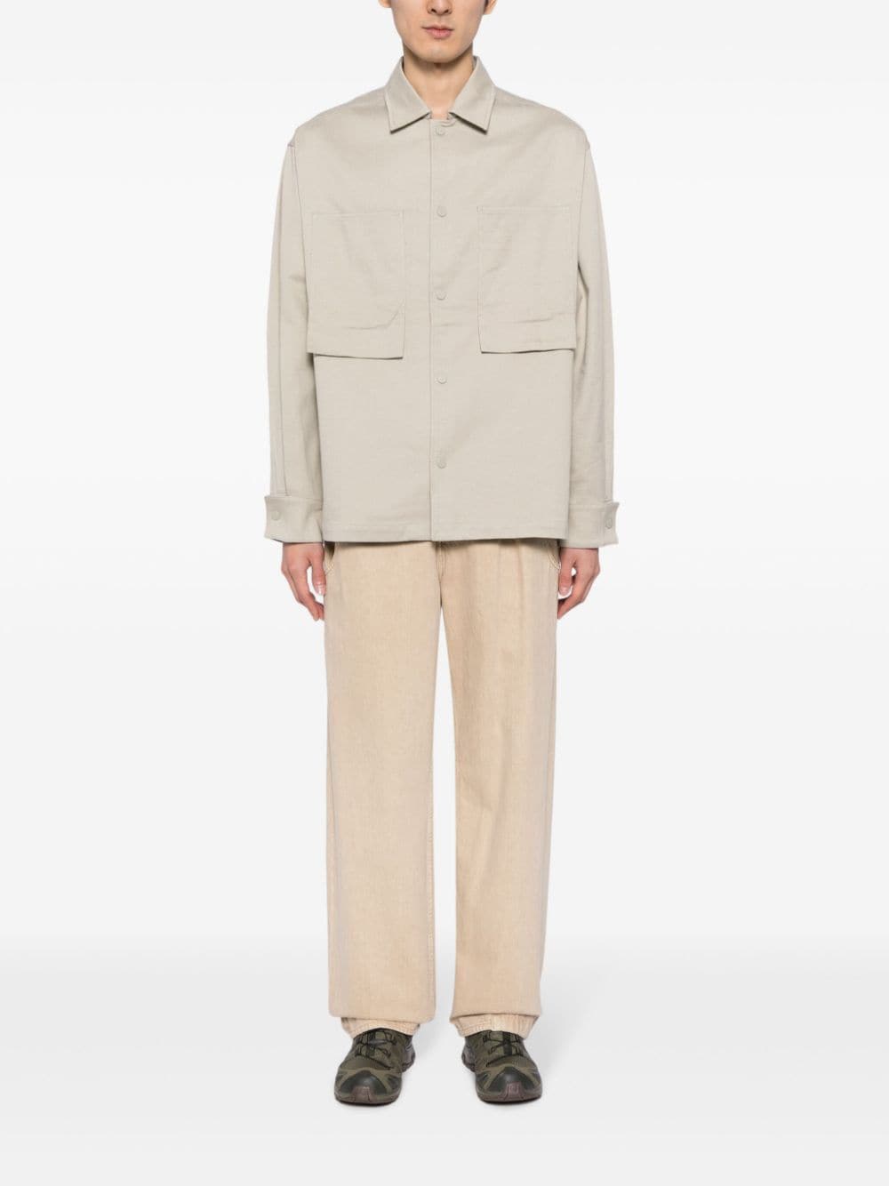 SPOONYARD logo-embroidered oversized shirt