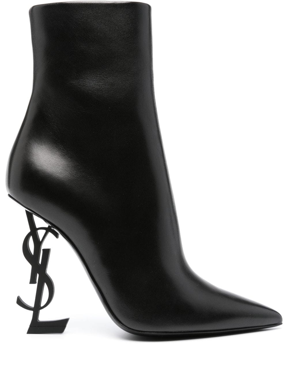 Saint Laurent Opium 110mm Pointed-Toe Ankle Boots - Black
