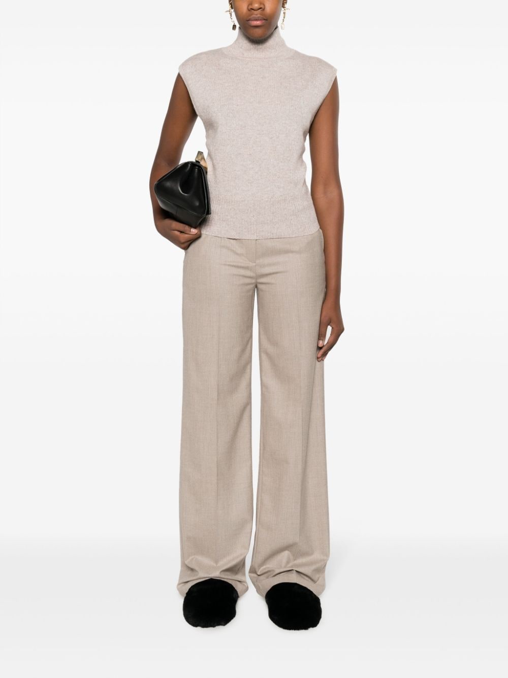 MAGDA BUTRYM Magda Butrym Tailored Cashmere Wide-Leg Trousers