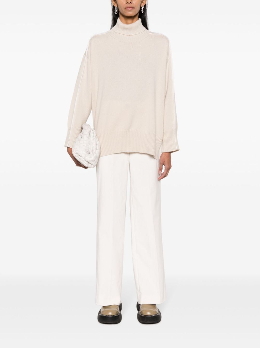 LORENA ANTONIAZZI Lorena Antoniazzi Corduroy High-Waist Wide-Leg Trousers