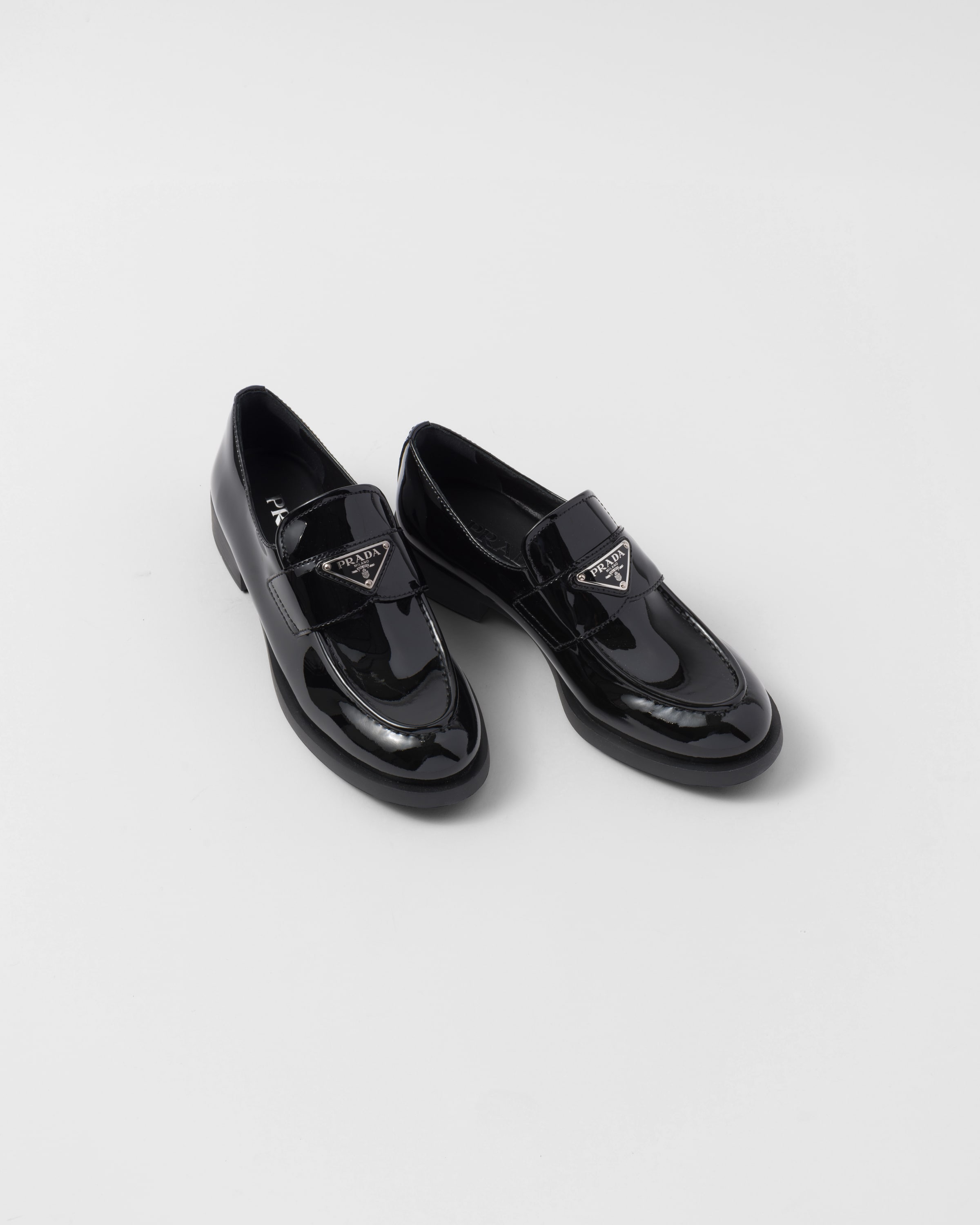 Prada Black Patent Leather Loafers Prada Patent leather loafers | The Fashion Square main image 4
