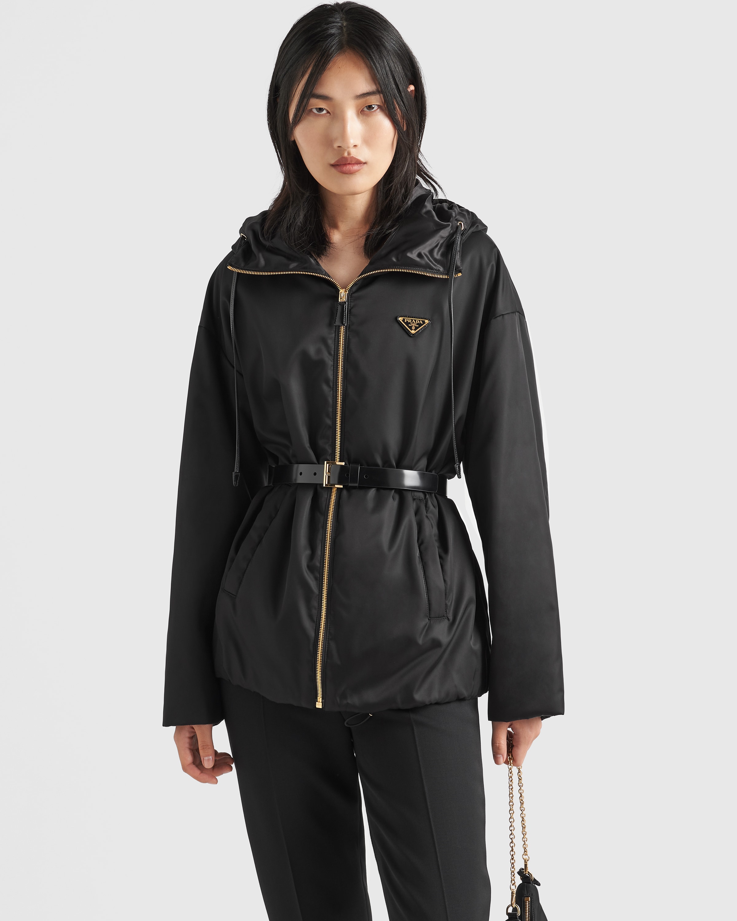 Prada Re-Nylon Blouson Jacket - Black | Editorialist