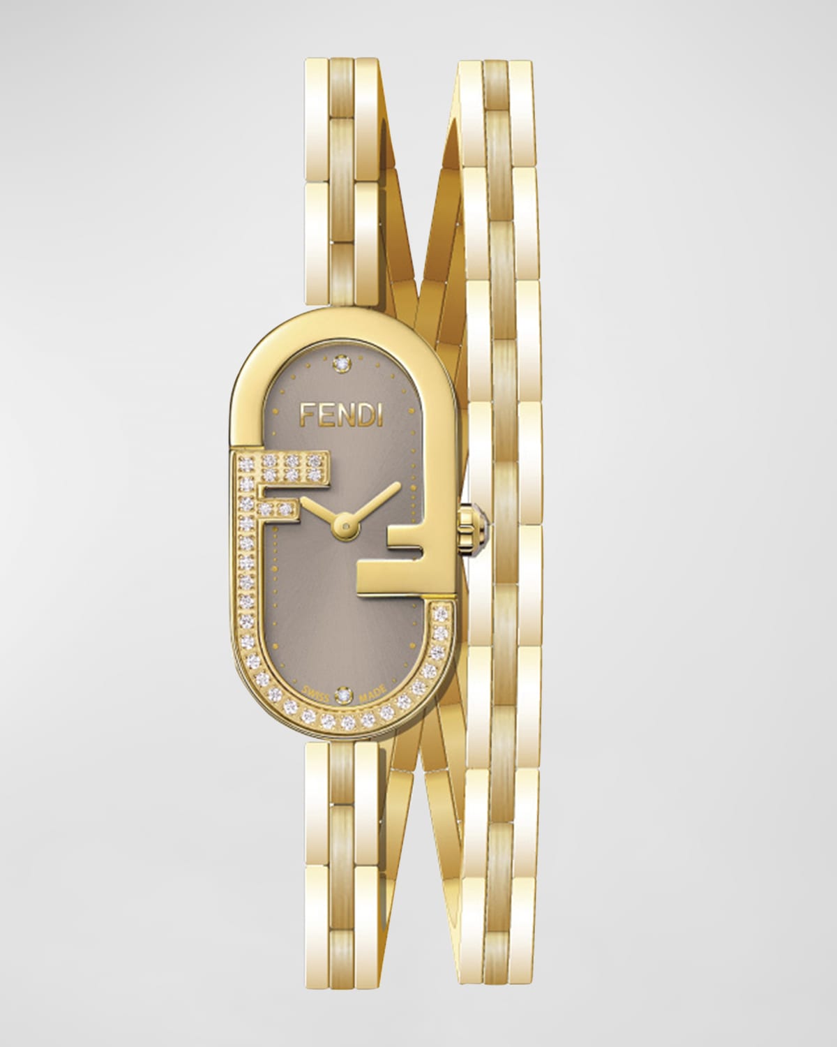 Fendi Gold Bracelet Timepiece Fendi Orologi 640L Vintage Women main image 3