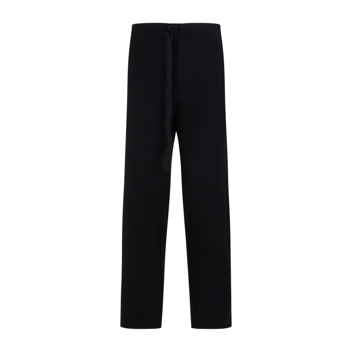 Auralee Airy Wool Viyella Easy Pants In Blue - 39% Off | Editorialist