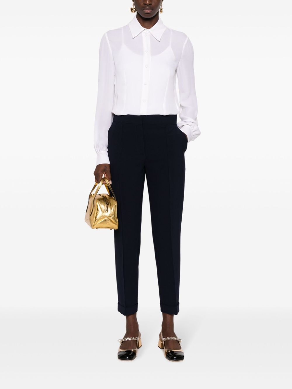 MOSCHINO Moschino Pressed-Crease Tapered Trousers