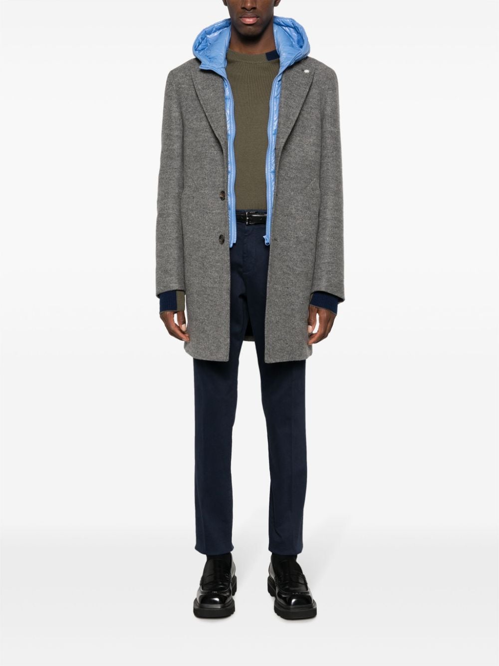 MANUEL RITZ Logo-Charm Gabardine Trousers