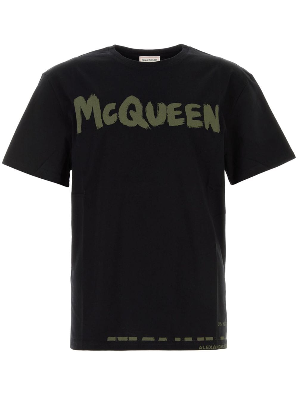 Alexander Mcqueen Logo-Print Cotton T-Shirt In Black - 50