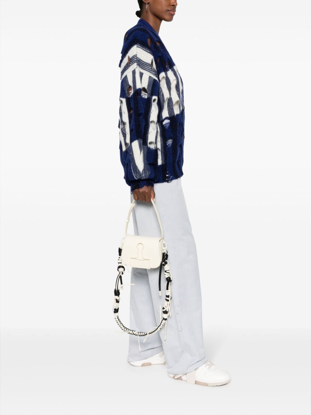 OFF-WHITE Off-White Binder Leather Shoulder Bag