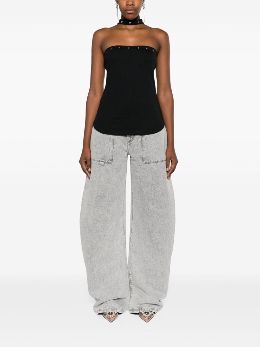 ATTICO The Attico Effie High-Waist Wide-Leg Jeans