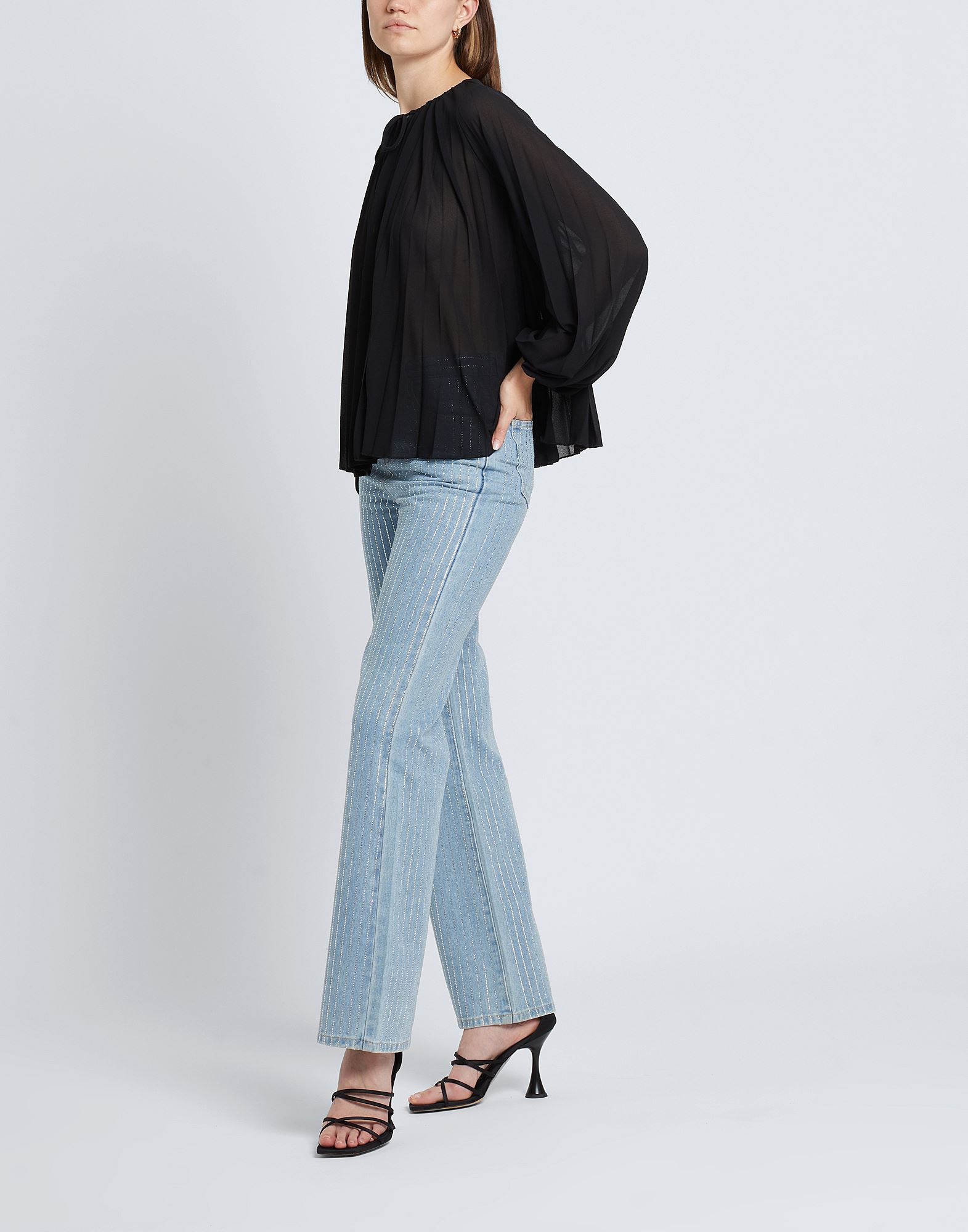8 BY YOOX 8 by YOOX Pleated Chiffon Top