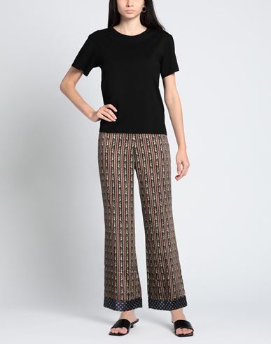 SANDRO SANDRO Floral Striped Satin Pants
