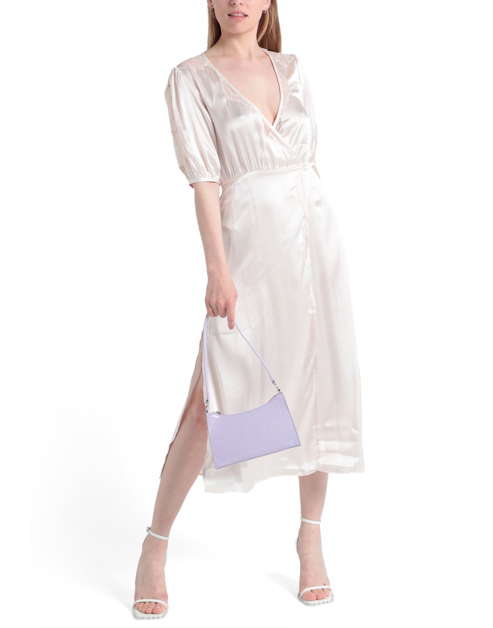 topshop midi wrap dress Topshop Wrap Midi Dress In White - 14% Off