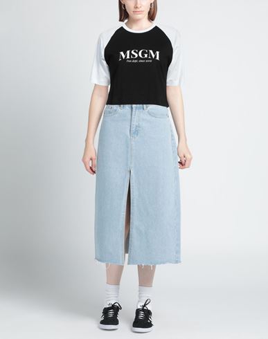 MSGM MSGM T-Shirt Cotton Crop Tee