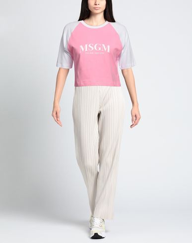 MSGM MSGM T-Shirt Cotton Crop Tee