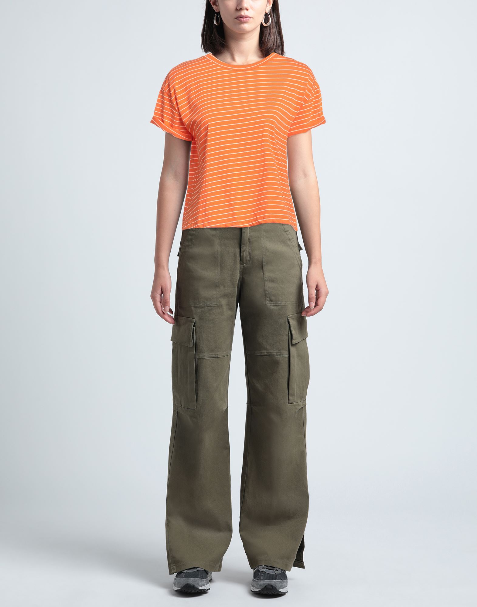 VICOLO Striped Jersey T-Shirt