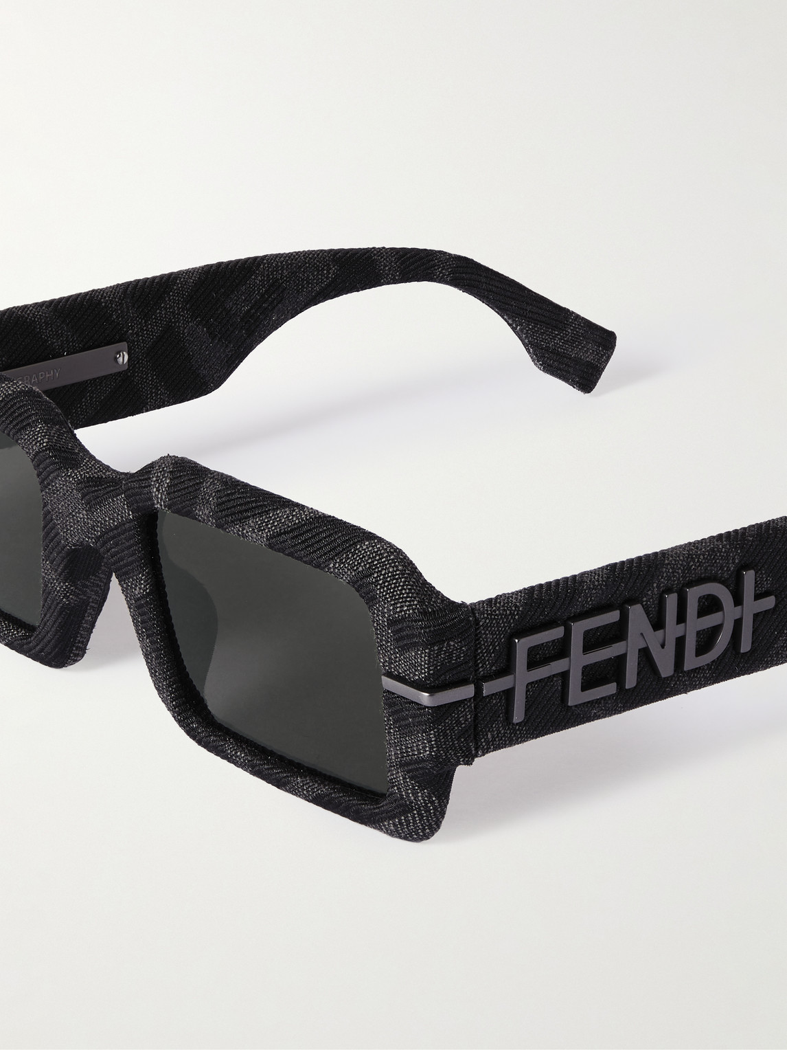 Fendi Fendigraphy D-Frame Acetate Sunglasses In Black - 50  display picture 3