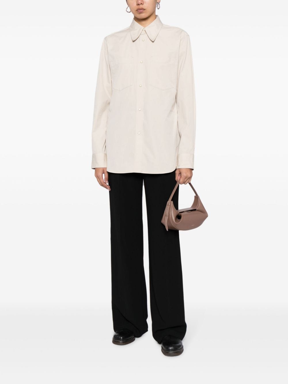 LEMAIRE LEMAIRE Pointed-Collar Press-Stud Shirt