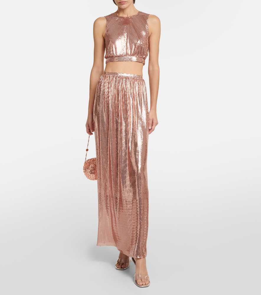 PACO RABANNE Rabanne Metallic Mesh Top