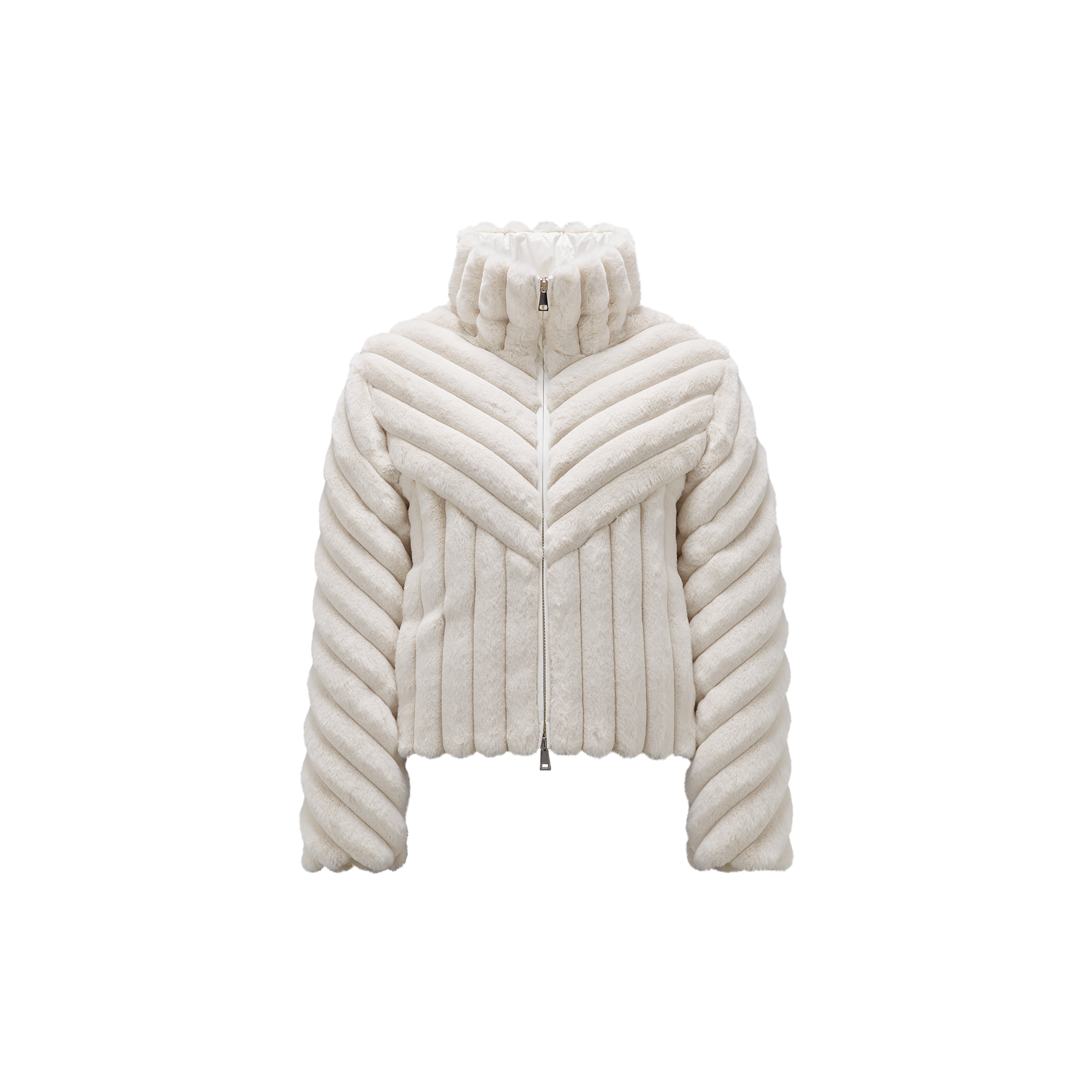 Moncler Pedrix Short Down Jacket - White | Editorialist