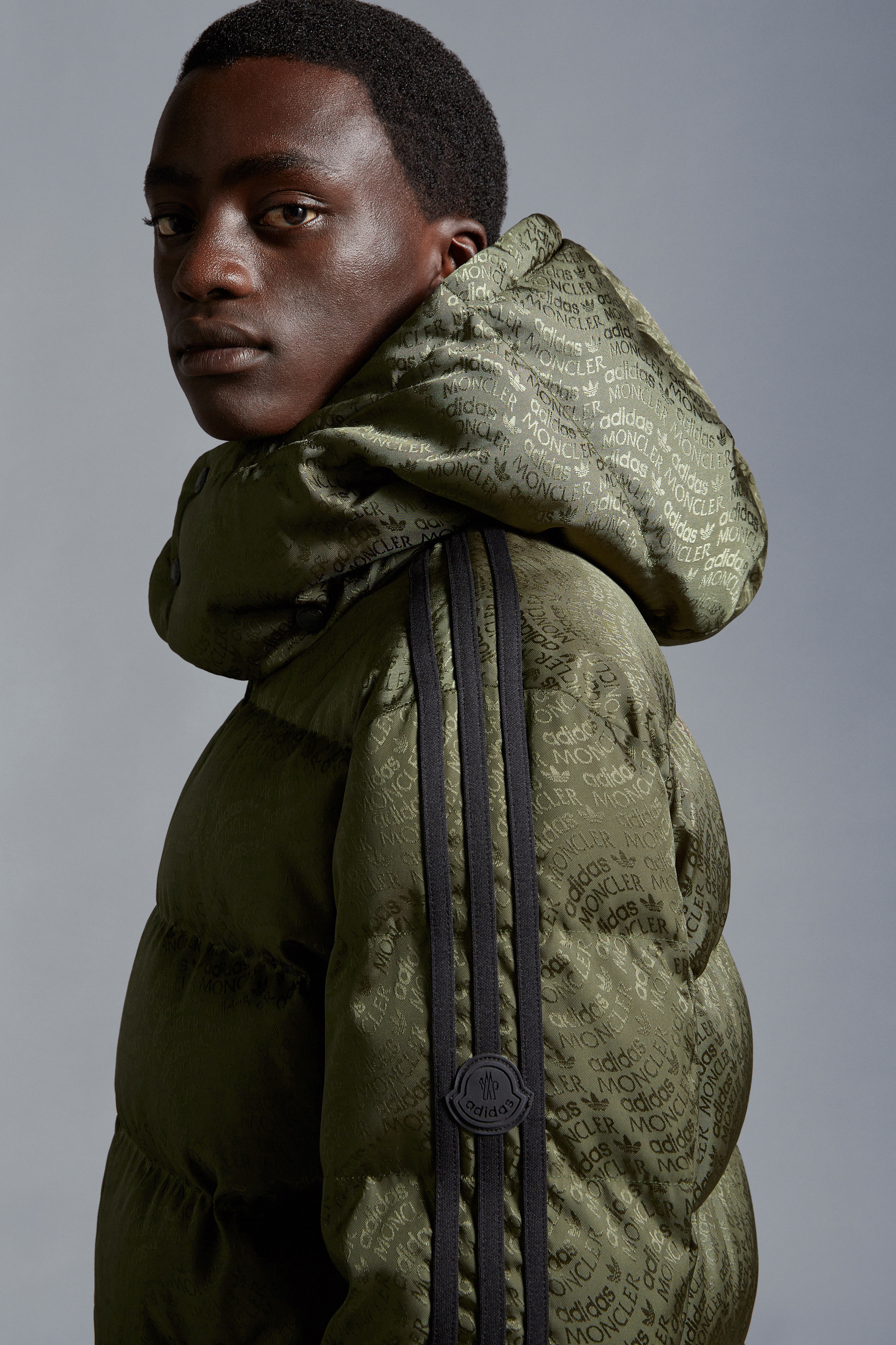 Moncler X Adidas Originals Alpbach Short Down Jacket - Green 